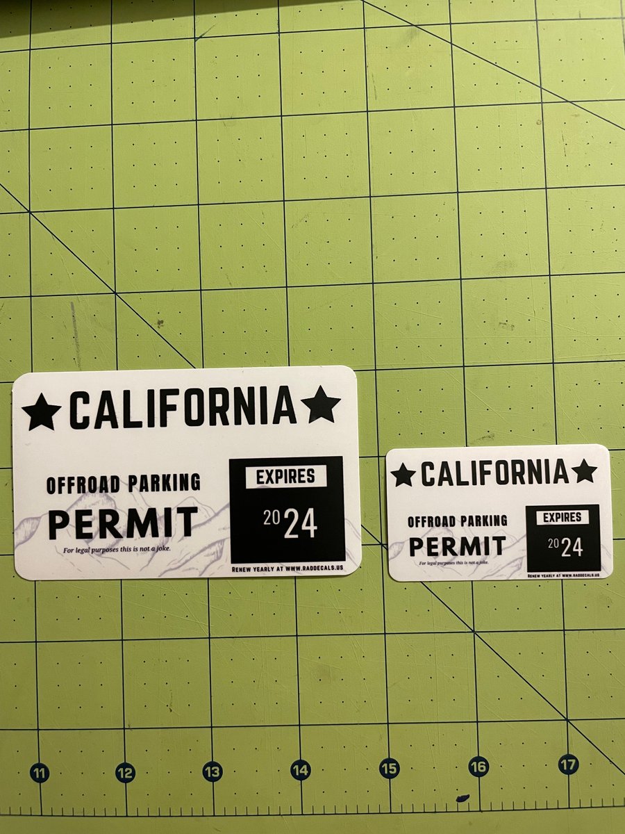 OFFICIAL PERMITS | Rad Decals