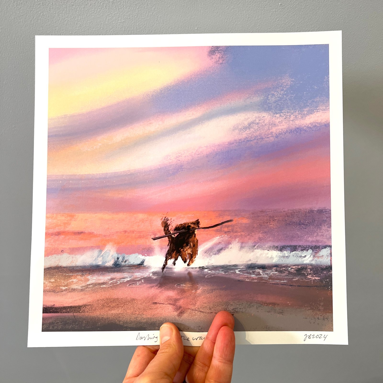 Dashing Out Of The Waves - Archive Quality Print | Jenny Bloomfield ...