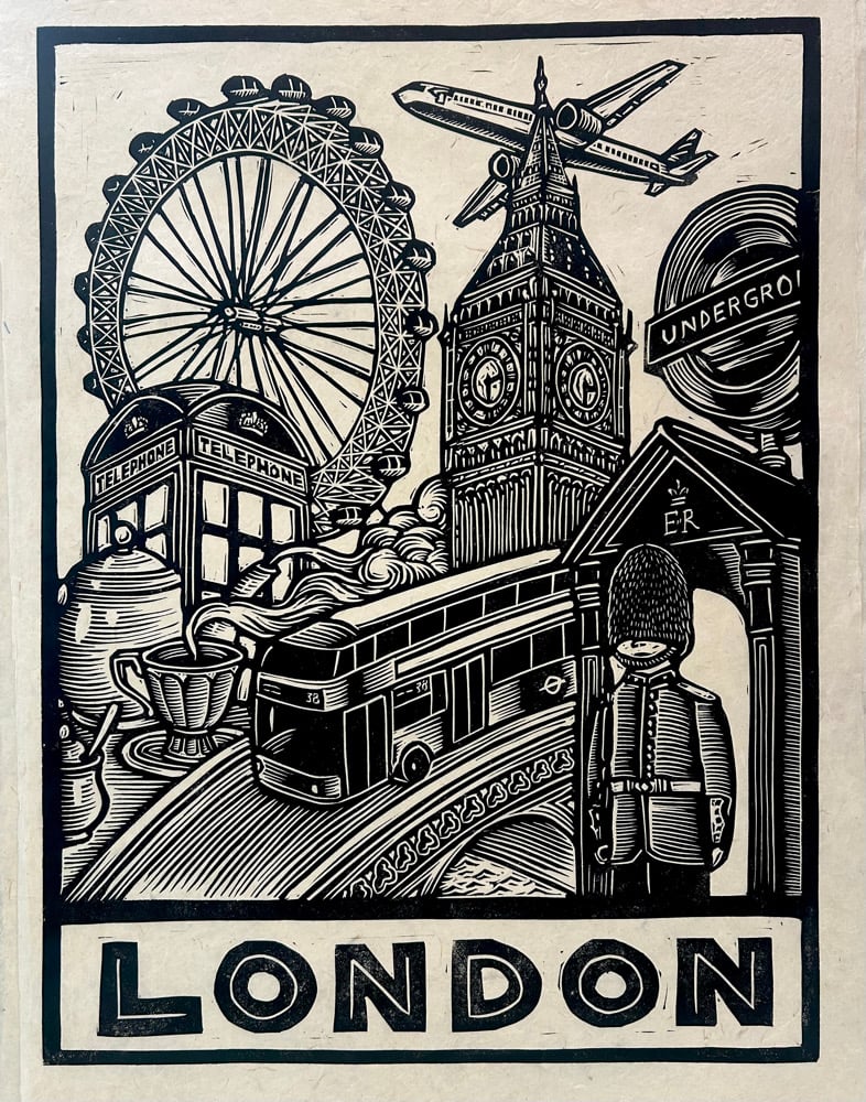 London Block Print | Brian Reedy