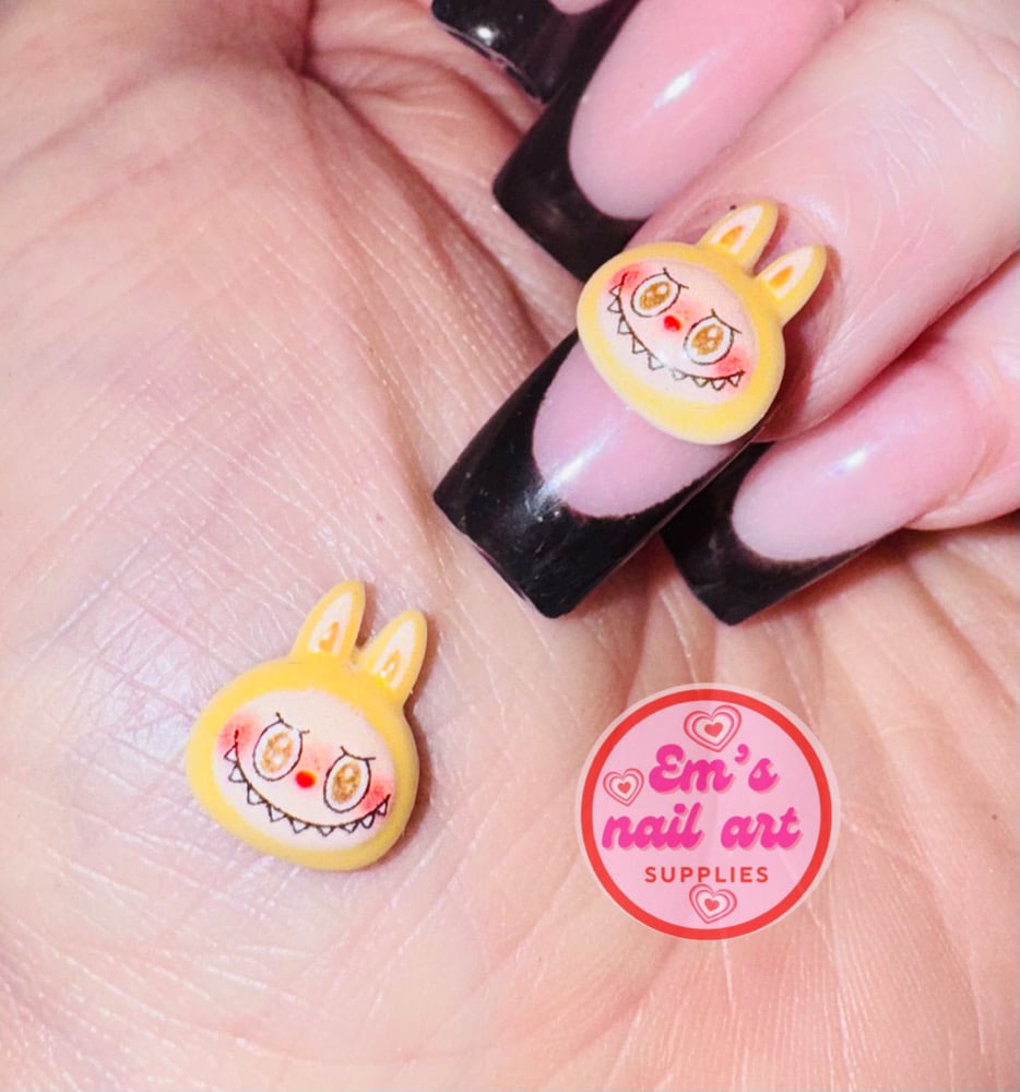 yellow labubu charms | EM’s NAIL ART SUPPLIES