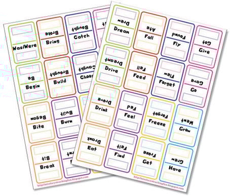 ESL Worksheets — Irregular Dominoes