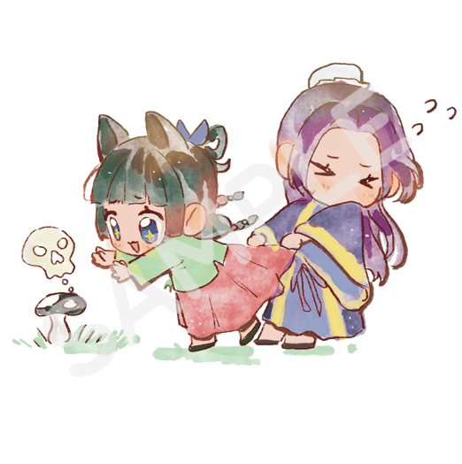 Silly apothecary diaries sticker | Nelts