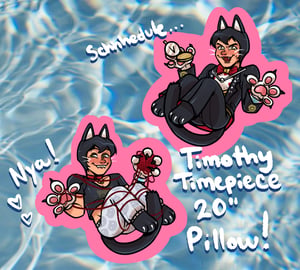 Timothy Timepiece 20” Pillow! | Twilight Palms