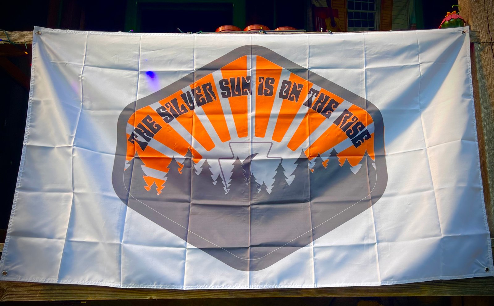 Cabinet Silver Sun Full Size Flag | Jamgrass Designs