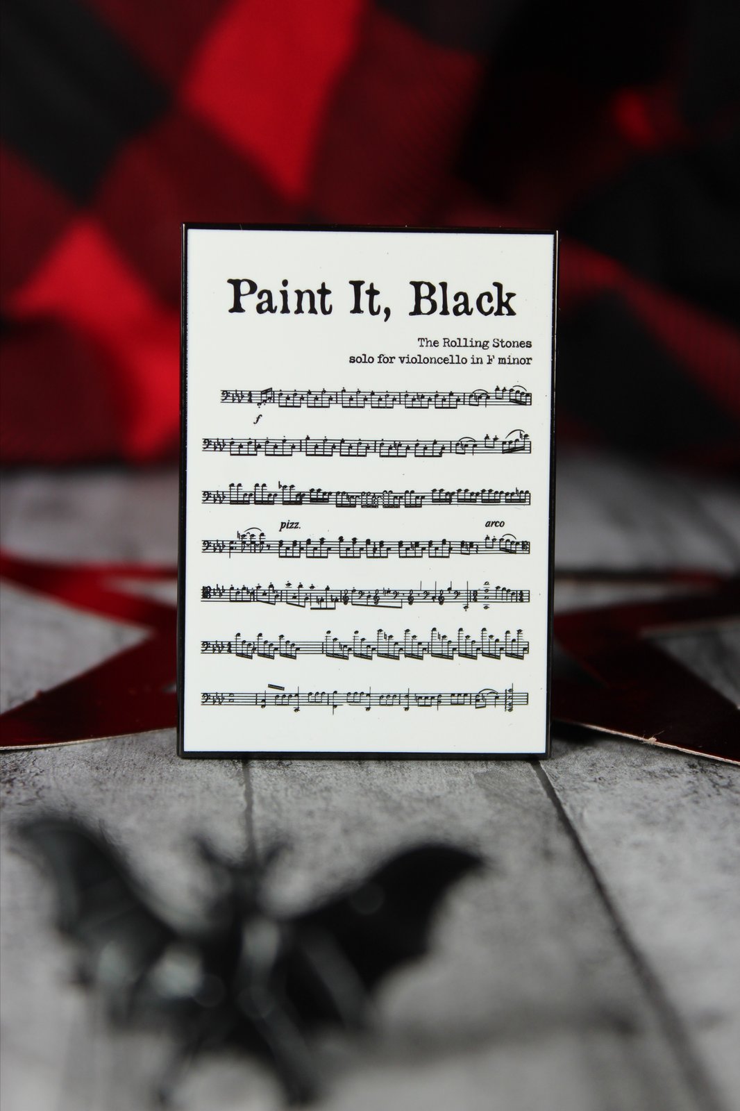 Wednesday's Paint It, Black Sheet Music For Cello | Loony LuvGoods