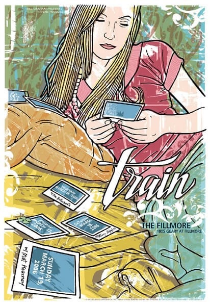 GIGART — Train Band Live Concert Poster 2006