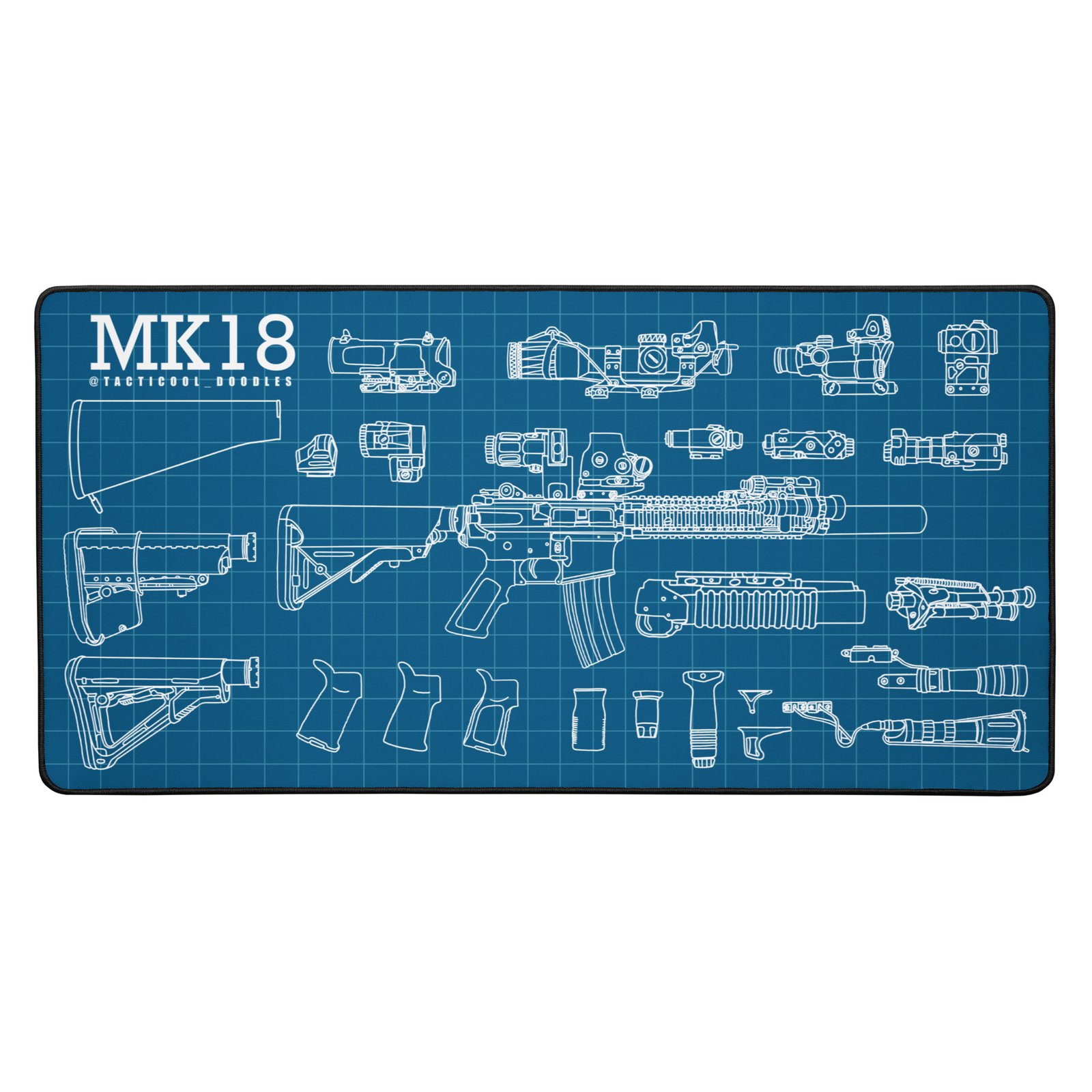 MK18 BLUEPRINT SMITHING PAD | TACTICOOLDOODLES