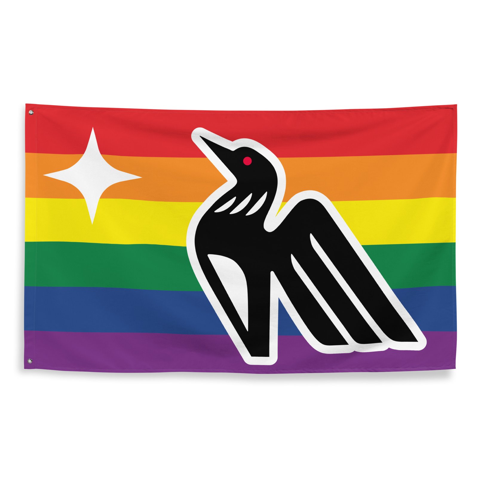Minnesota Loon Pride Flag (6 Stripe Simplified) | Minnesota Mercantile