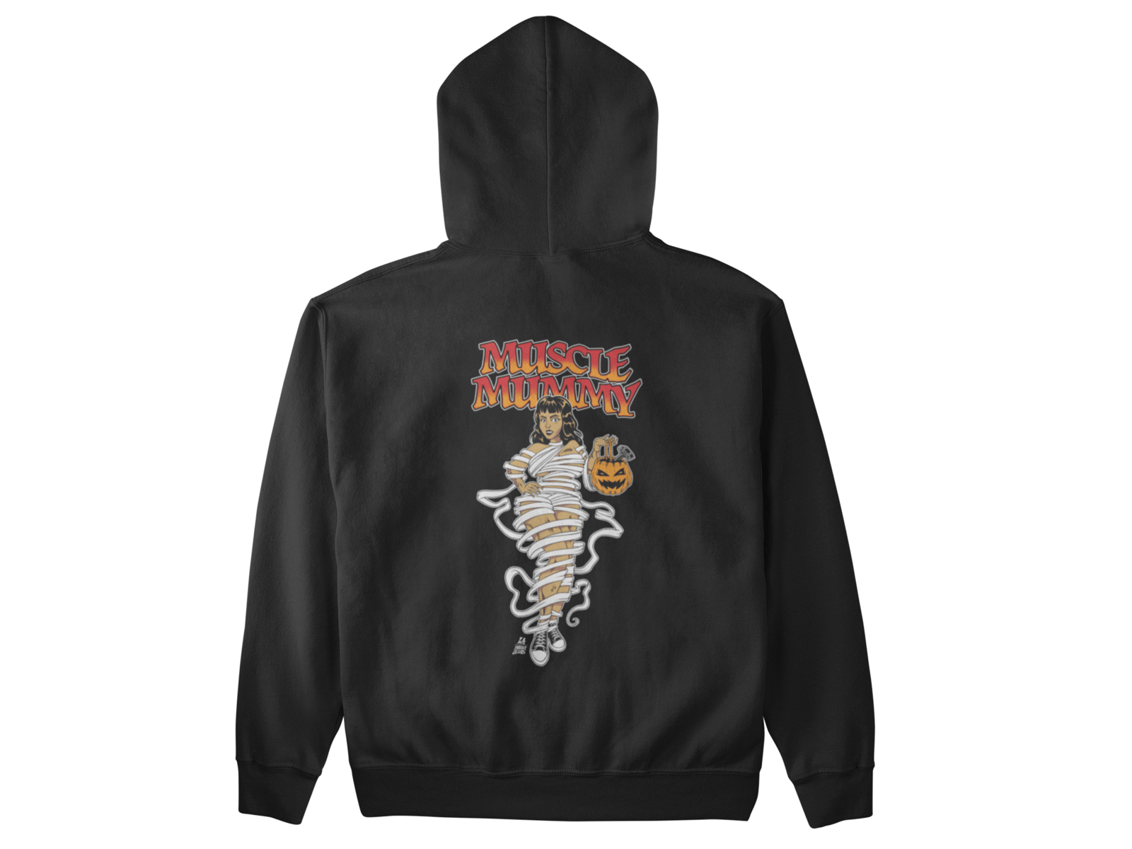 Muscle Mummy Hoodie (Black) | LA Fright Club