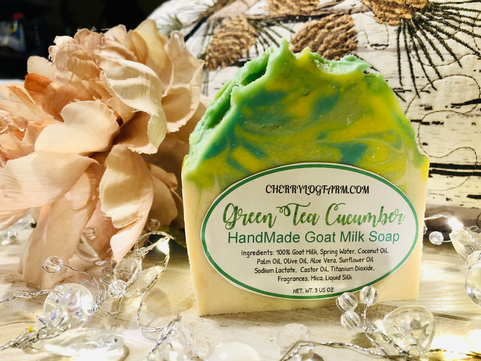 Green Tea & Cucumber 5 OZ | Handmade In Blue Ridge