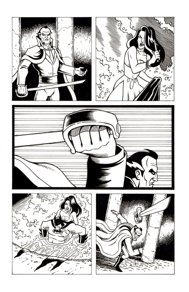 Bootleg Batman Adventures 2: pg. 3 original art | Nick Justus Art