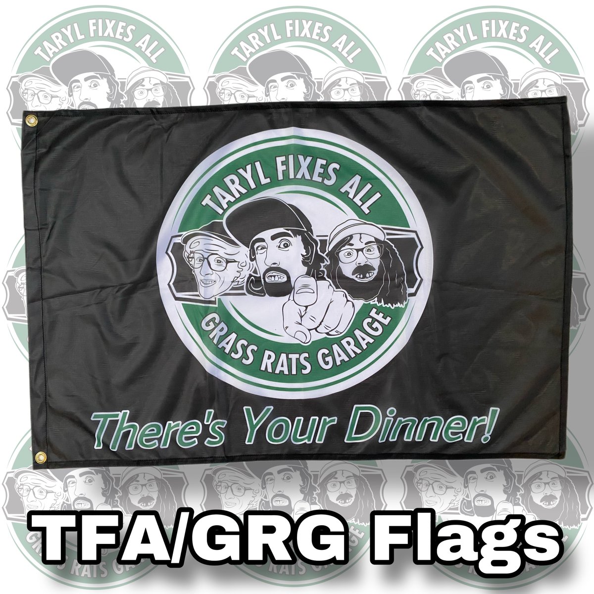 "There's Your Dinner" Flags! 3' x 2' Ft | Taryl Fixes All - Taryl ...