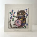 Small square art print -Twins | Moggshop