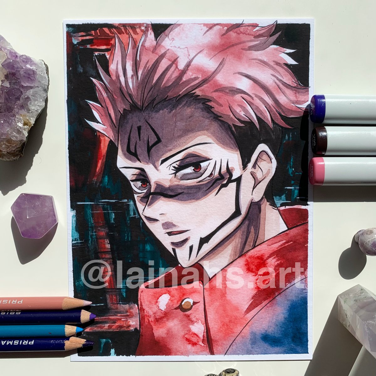 SUKUNA art print | lainahsart