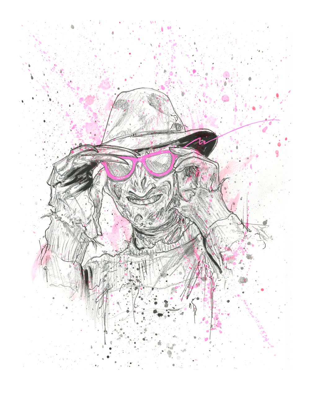 Neon Nightmares 3 Art Print - Ghostface, Pinhead, Jason, Freddy | Adam ...