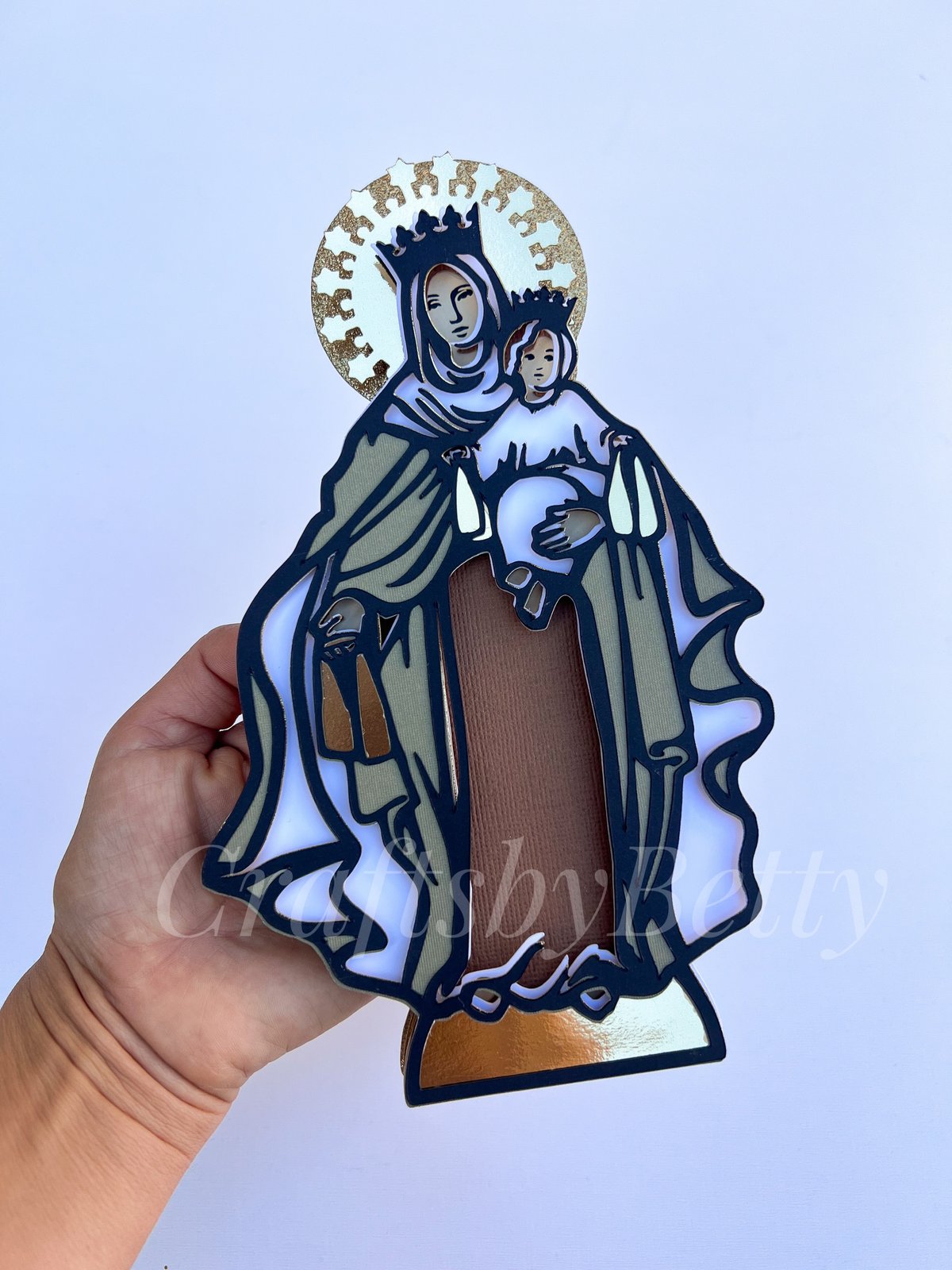 VIRGEN DEL CARMEN SVG /ARCHIVO DIGITAL | Crafts By Betty