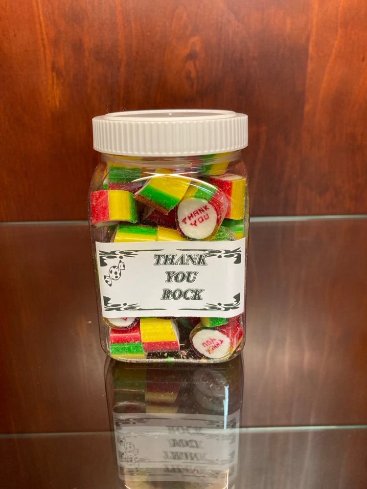 Thank you rock candy | Darrell Lea Maitland