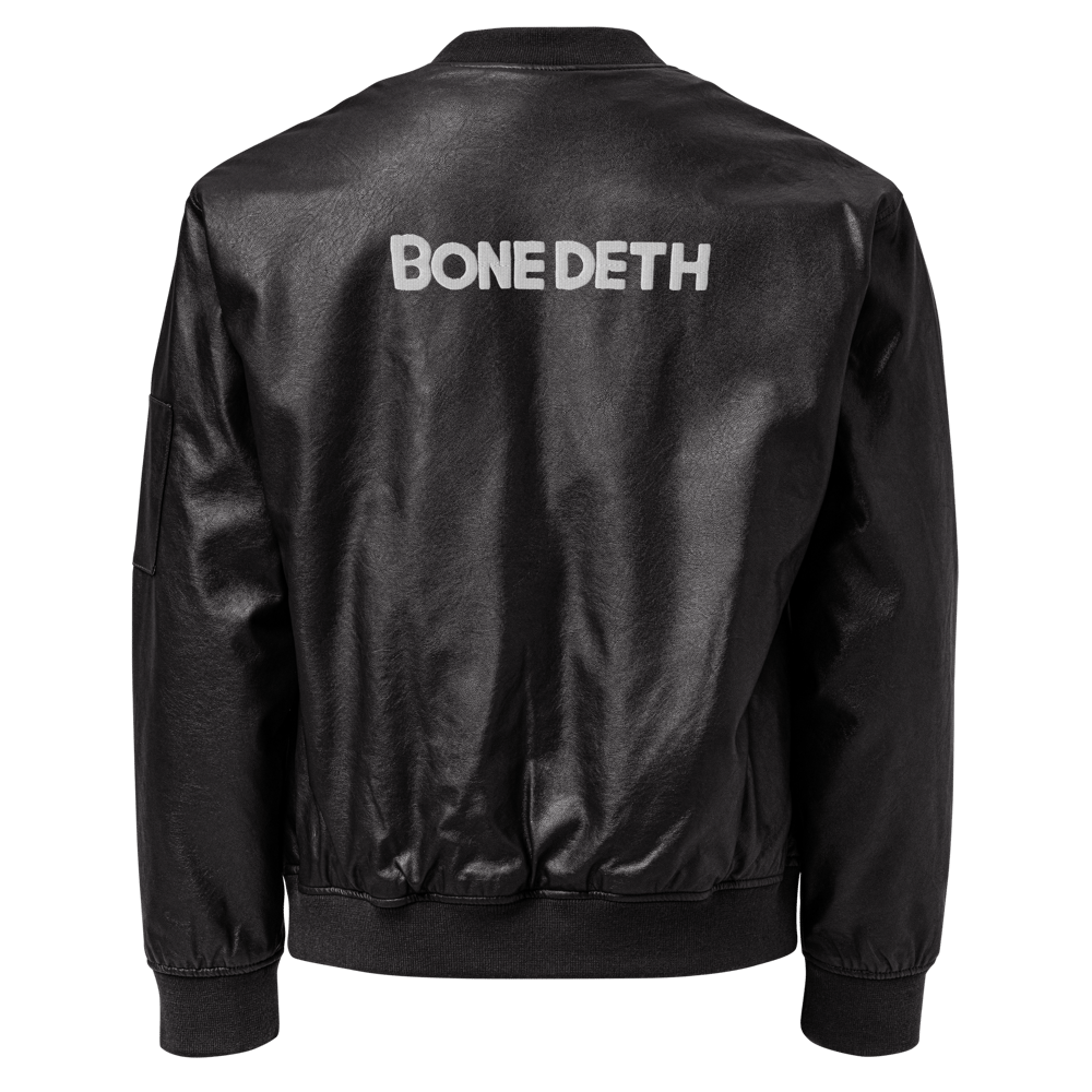 NEW Leather Bomber Jackets | BONE DETH STITCHES