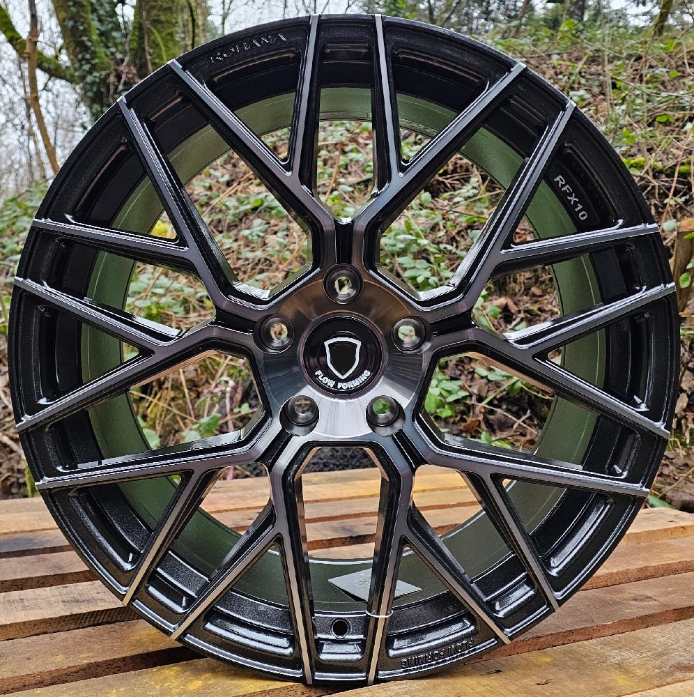 19" RFX10 STAGGERED ALLOY WHEELS FITS 5X120 BMW BLACK MF | TMG ALLOY ...