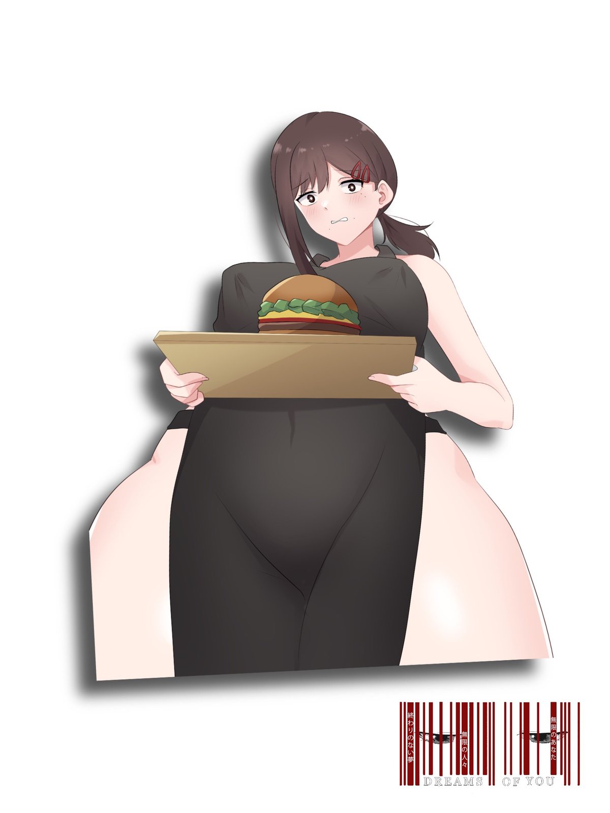 lewd Kenobi burger Kisscut Sticker (PREORDER) | Dreamsofyou