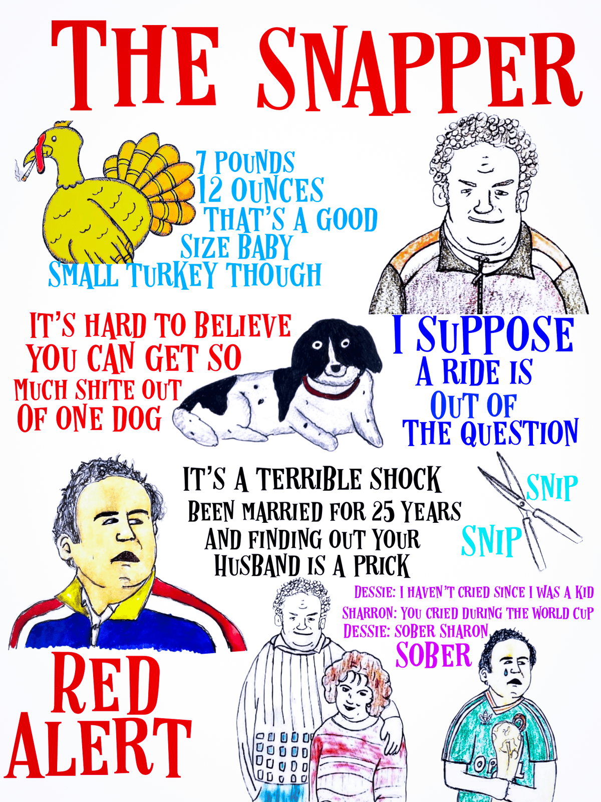 The Snapper Quotes Greeting card | Dublin Card Company