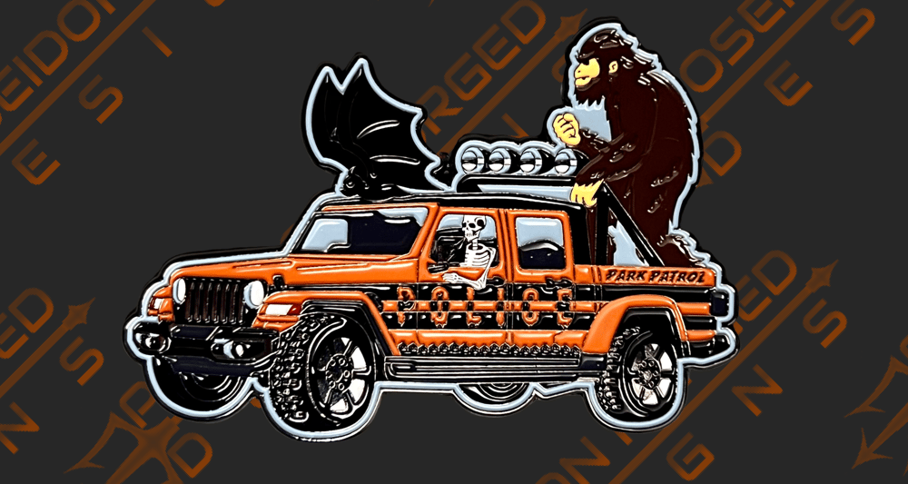 Halloween Jeep Gladiator Park Patrol Coin | Poseidon Forged Designs