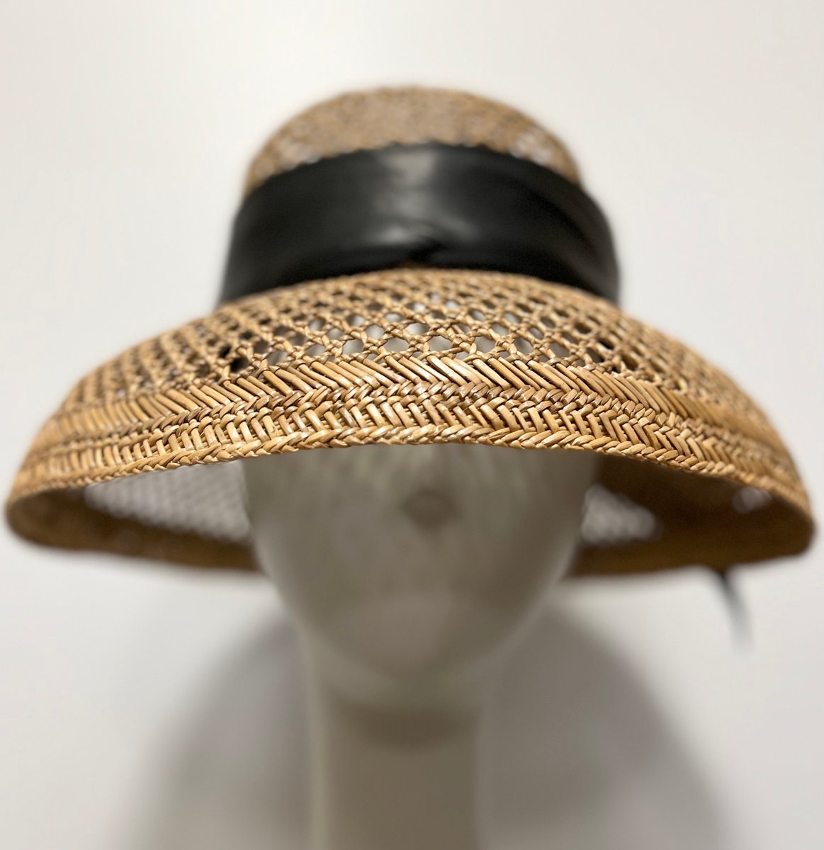 Dior brim straw hat | Meredith McMaster Millinery
