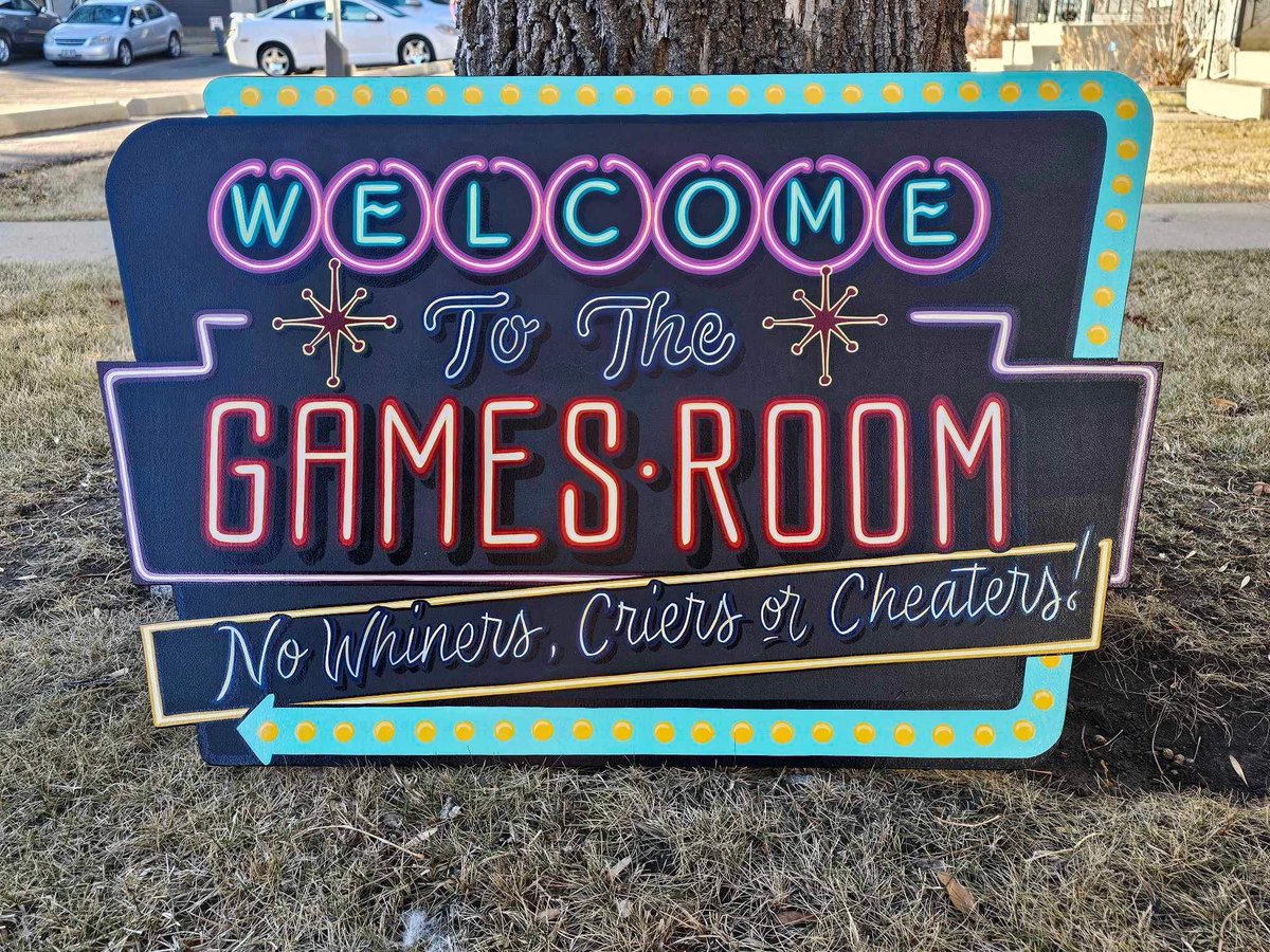 Games room sign | KERPANISTAN SIGNS
