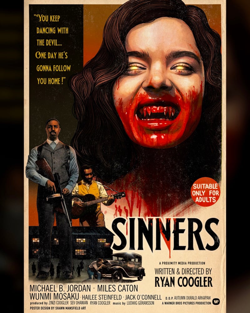 SINNERS Poster | Shawn Mansfield Art