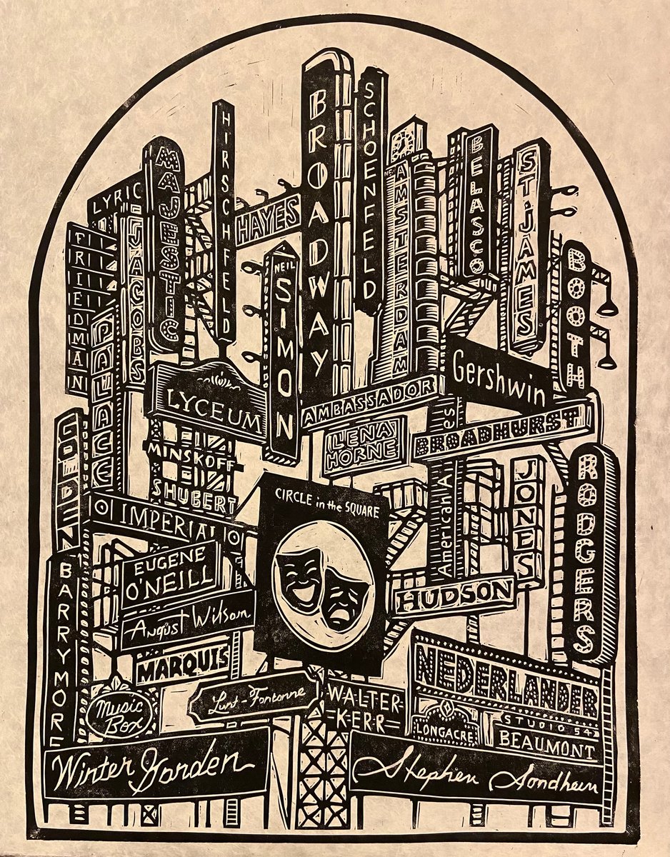 Broadway Block Print | Brian Reedy