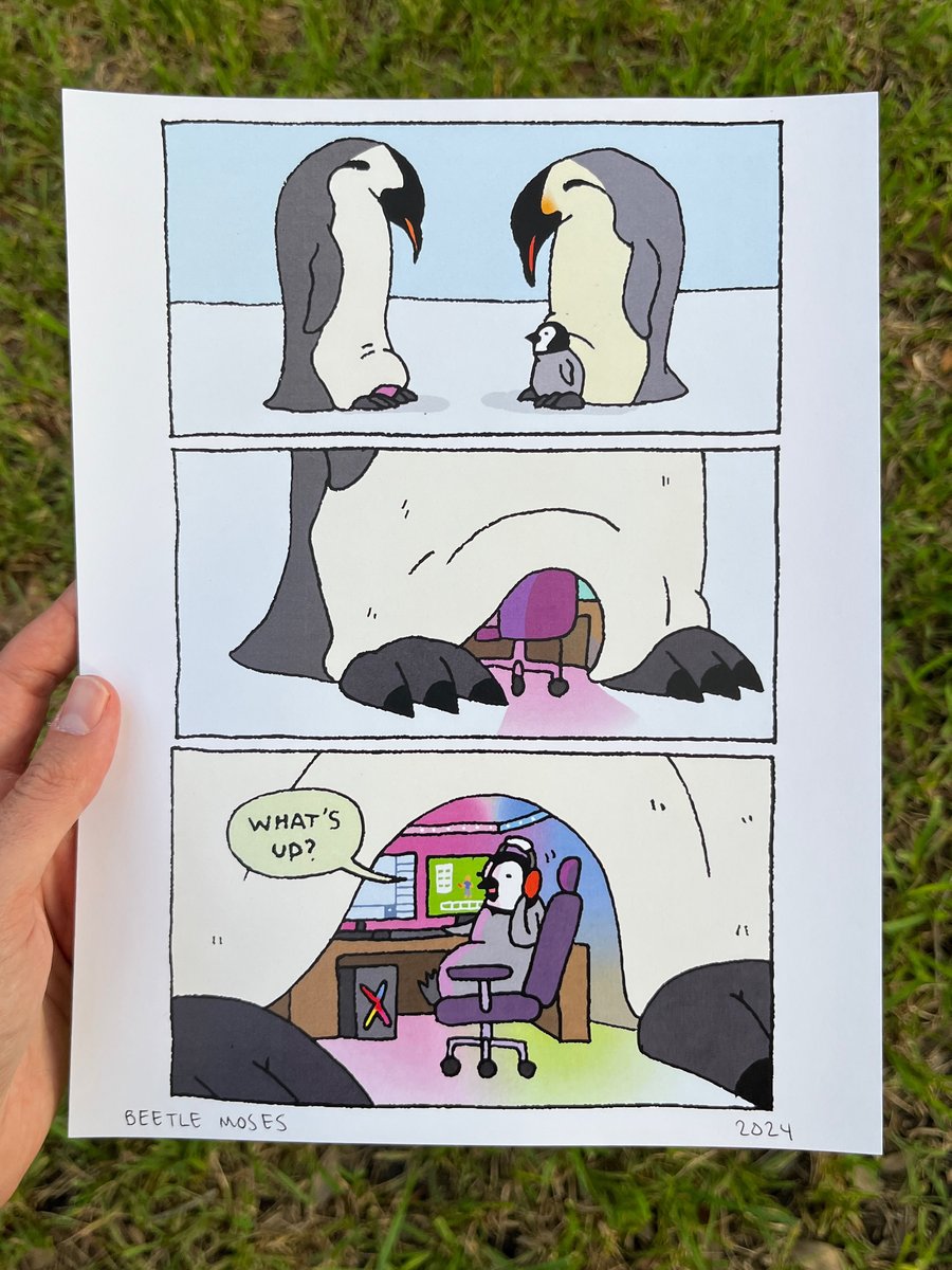 Penguin Signed Print | Beetle Moses