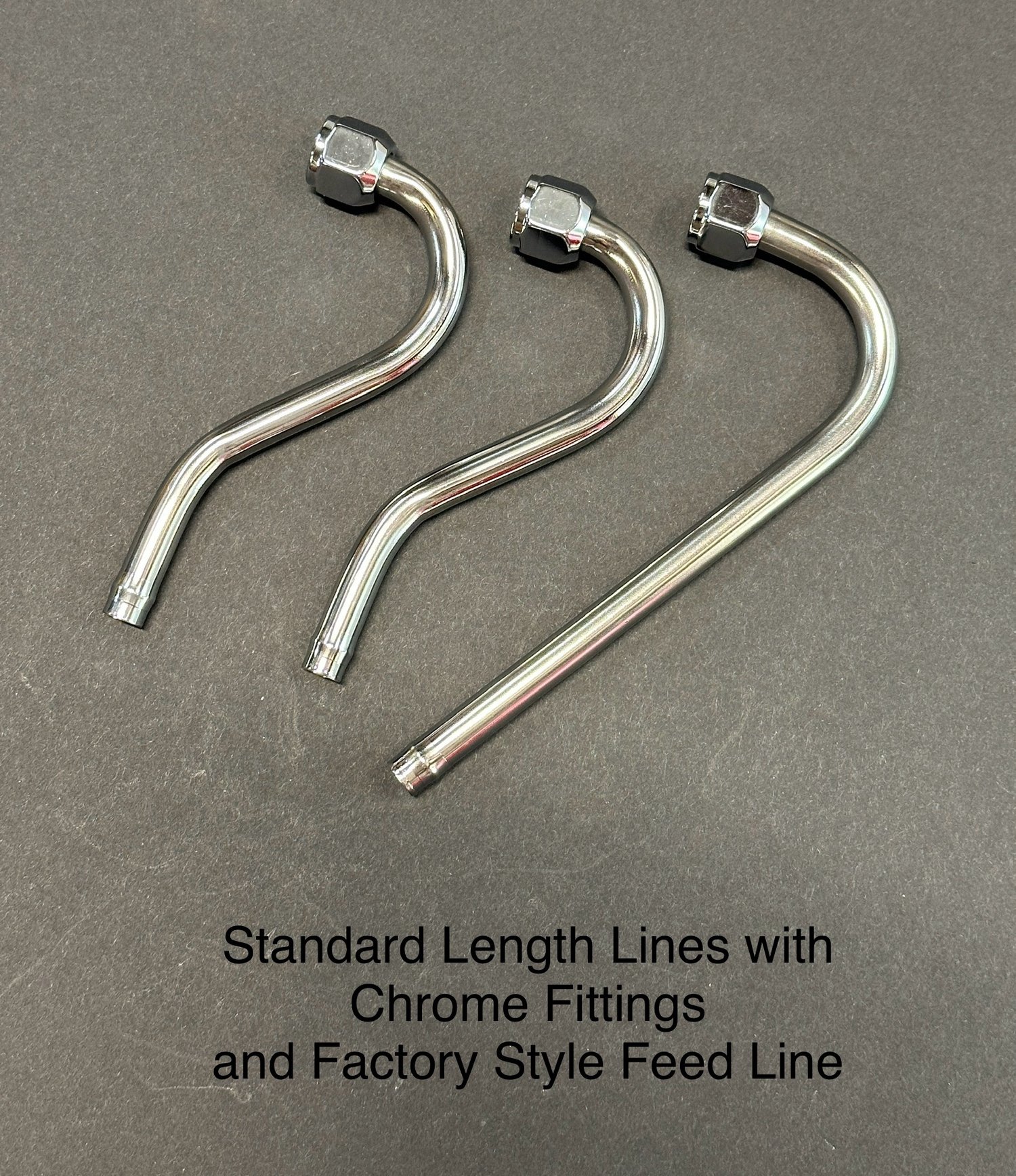 Low Profile Oil Lines Chrome Fittings - Standard Length | Scavenger ...