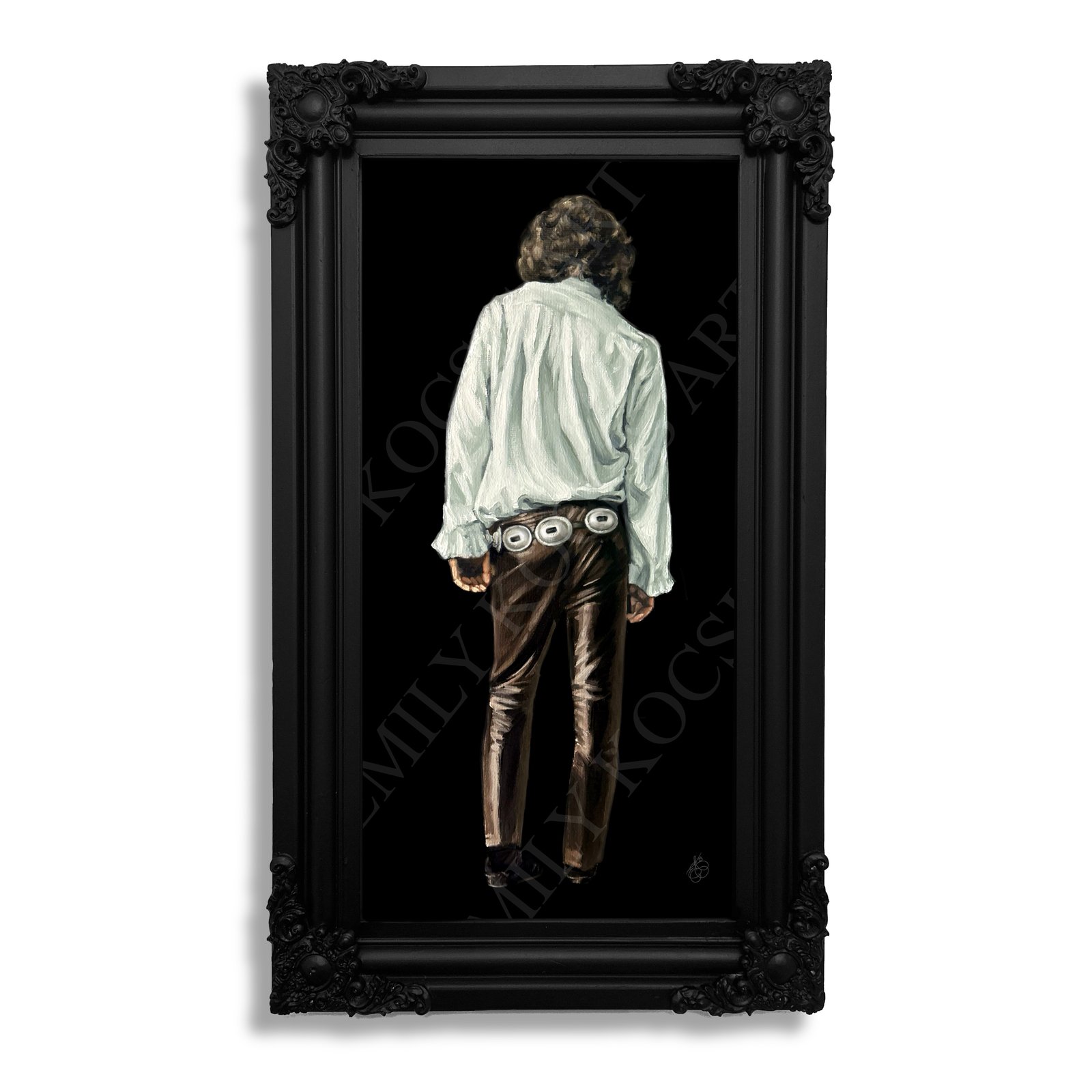 Original Painting Print // ‘Jim Morrison’ in oil | Emily Kocsis Art