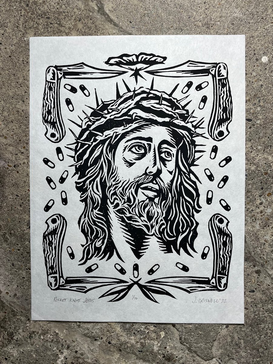 Pocket Knife Jesus | Art by Josh Criswell