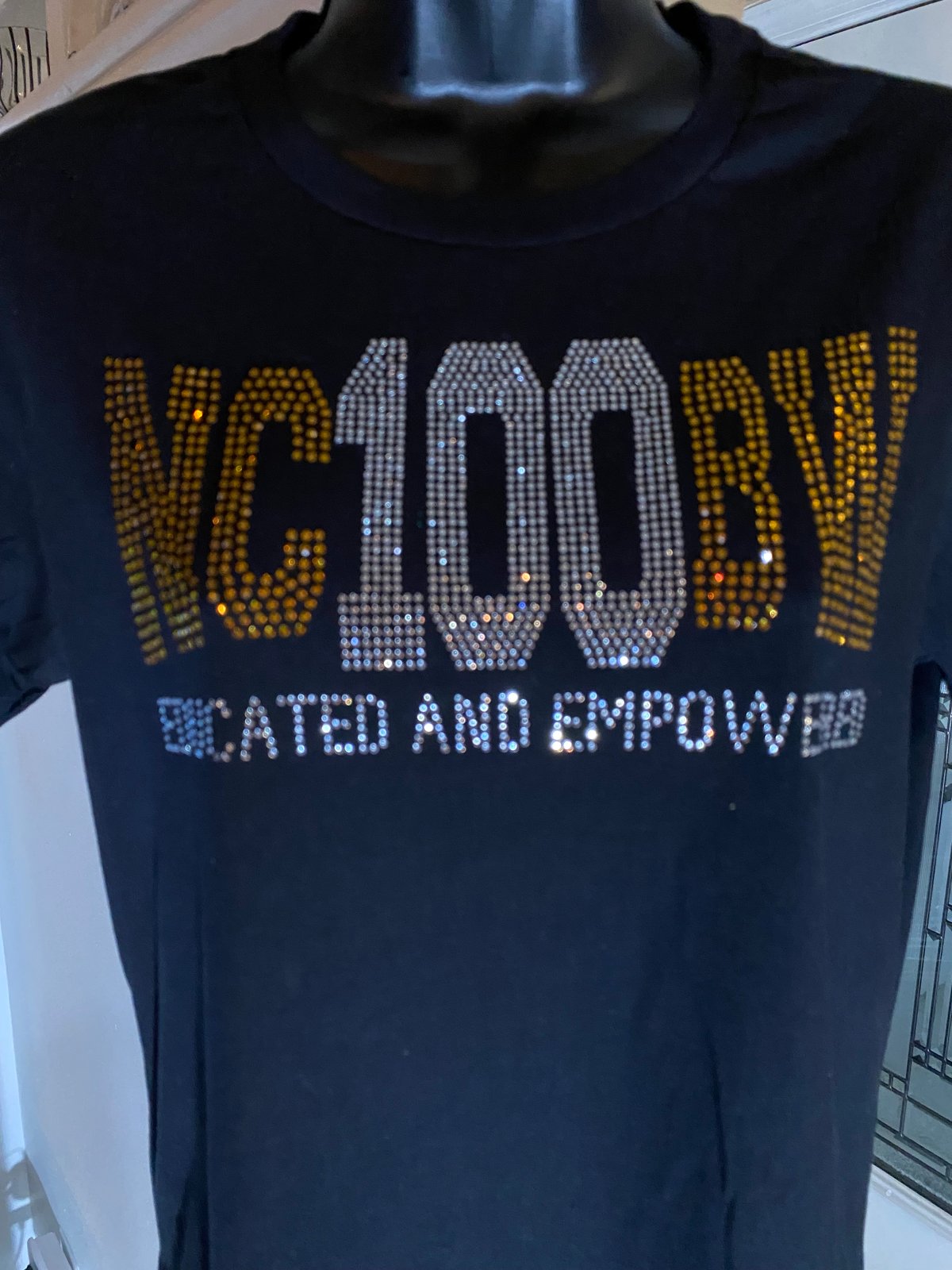 NC 100 BW Varsity Bling Tee / Shades Of Me