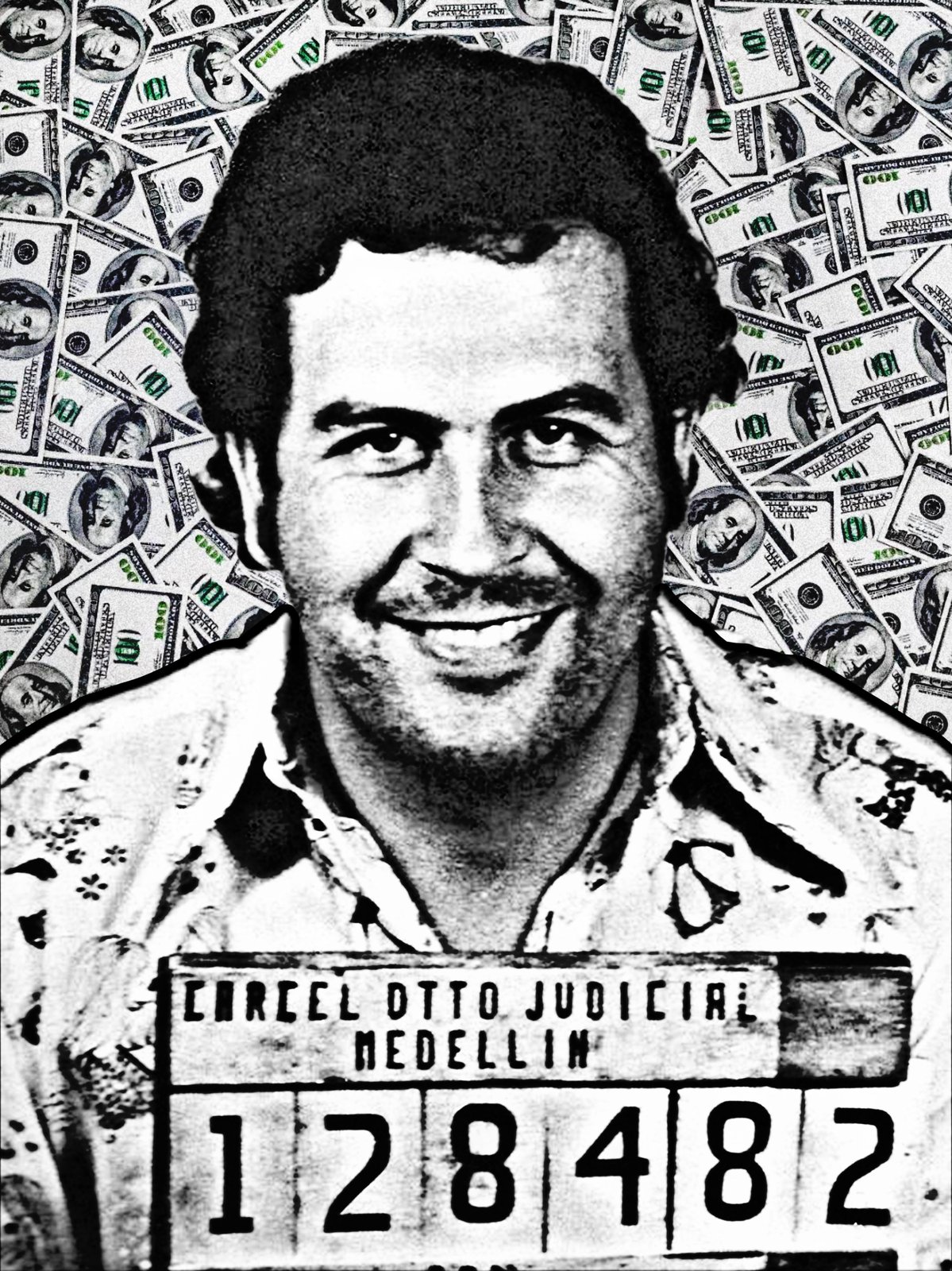 Pablo Escobar Mug Shot (18x24 Poster) | PABLO NUNEZ ENTERPRISES