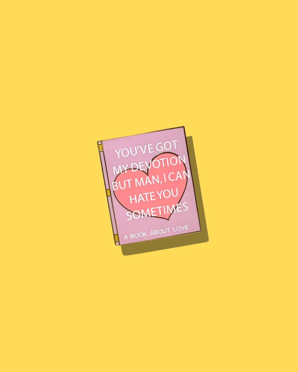 Fine Line Book Enamel Pin | Millypins