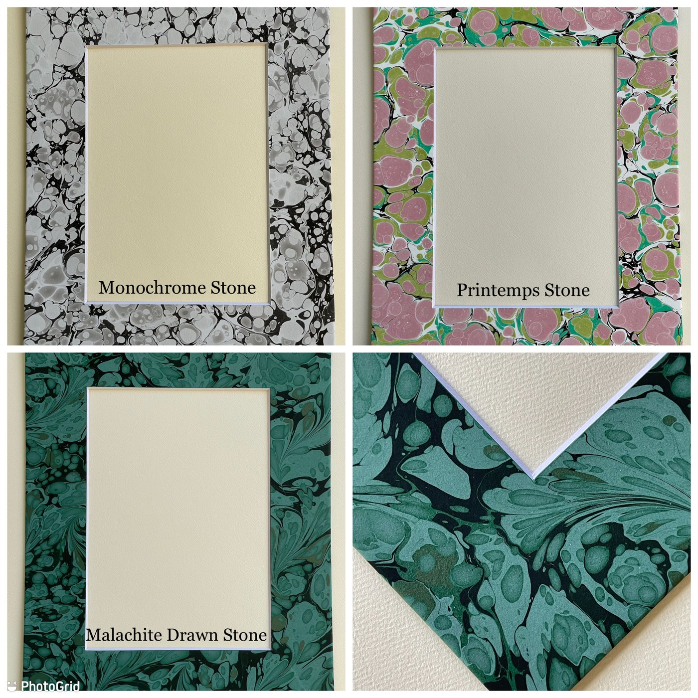 8x10" Mat made with Hand Marbled Paper | Emily Romero Marbled Paper ...