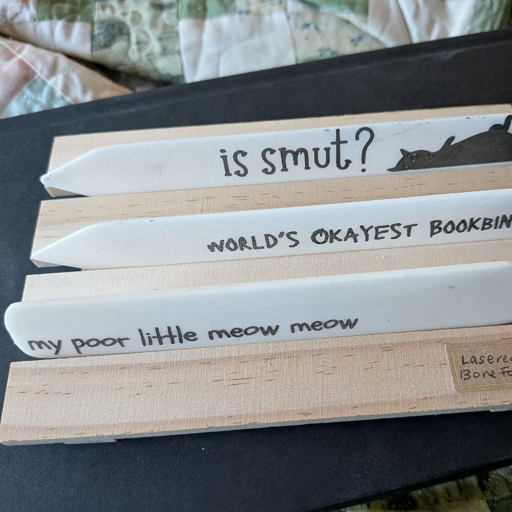 Laser-Etched Bone Folder | Starblight Bindery