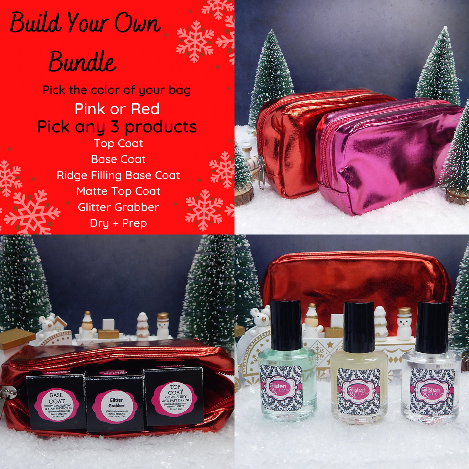 Glisten & Glow - Build Your Own 3 Piece Bundle with bag | Glisten & Glow