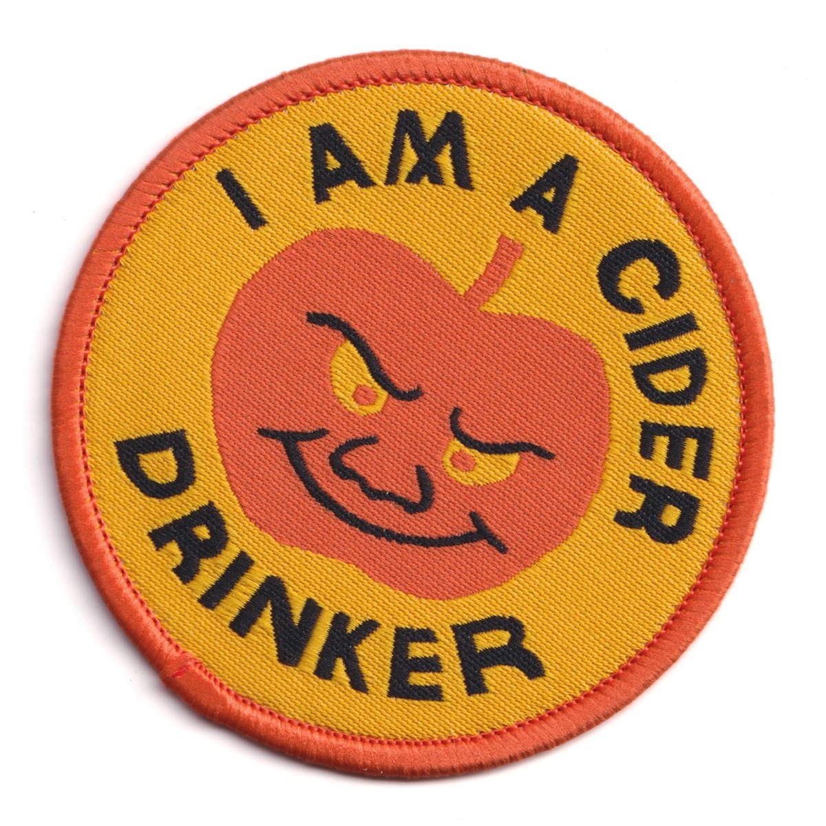 i am a cider drinker patch | Man in the Woods