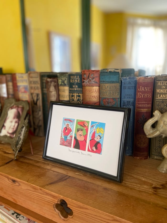 The Dandy Beano Collection c 1990, framed vintage cards | Lorna Kyle