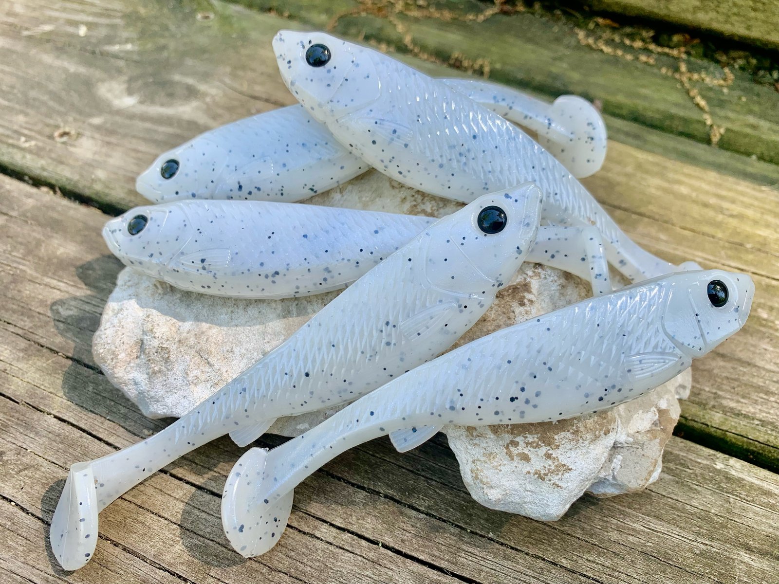 5" G5 Hand Poured Swimbaits - "MONKEY MILK" | 513 LureWorks