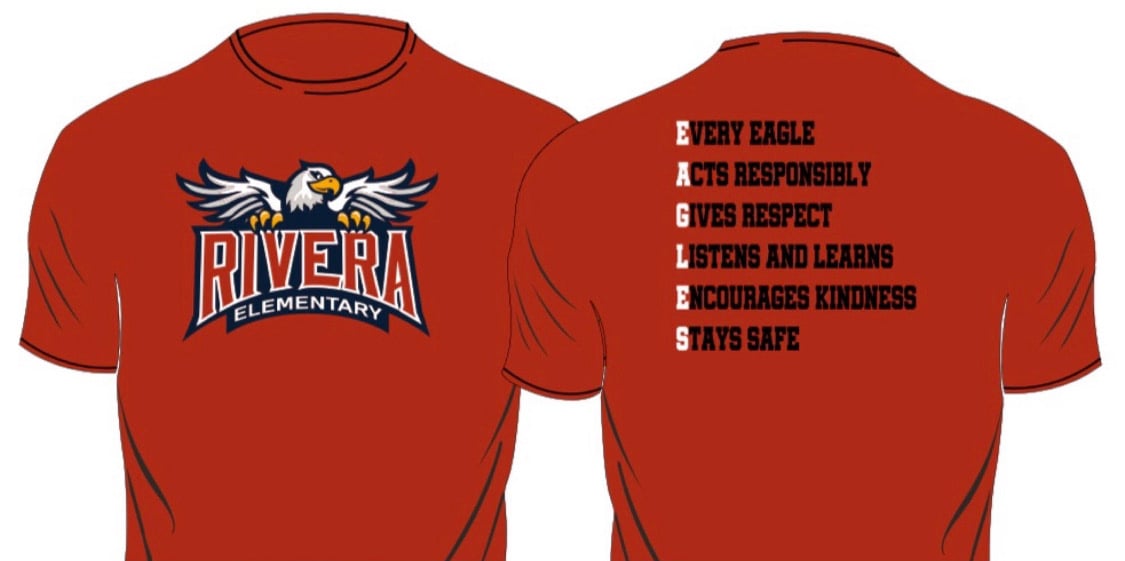 Youth Rivera T Shirt | Rivera Elementary PTO Eagle Store