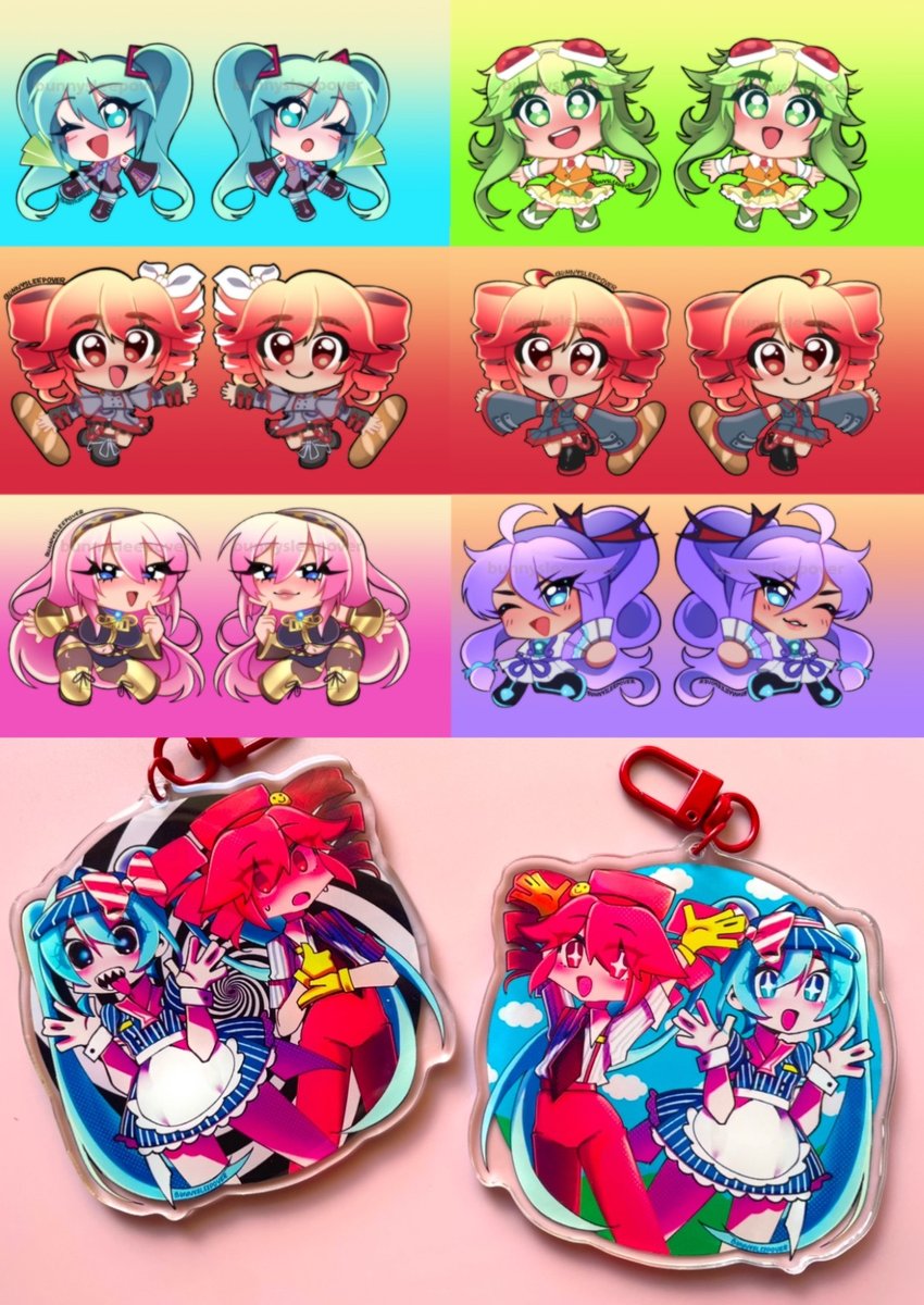 Vocaloid keychains +Mesmerizer | bunnysleepover