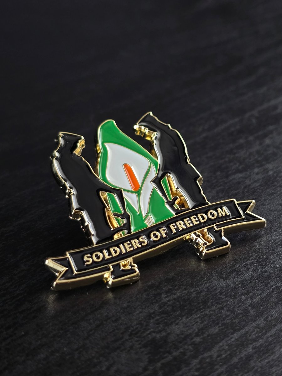 Soldiers of Freedom pin badge. | Proclamation Prints