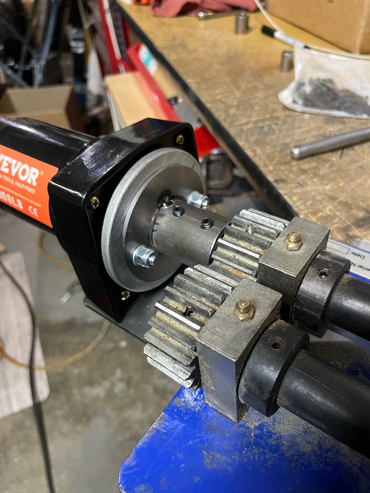 Bead roller atv motor conversion 25mm drive coupling & mounting plate ...