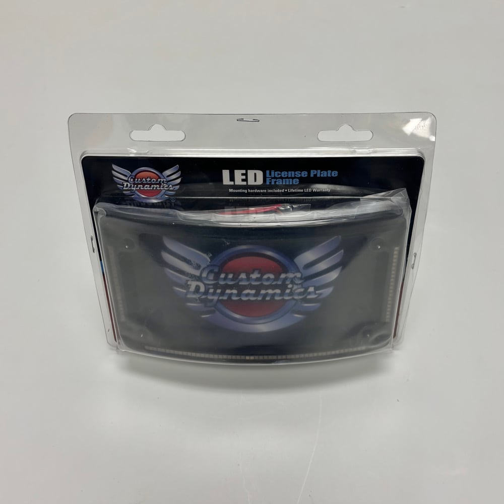 Custom Dynamics Radius License Plate Frame w/ LED Lighting / Chop Shop ...
