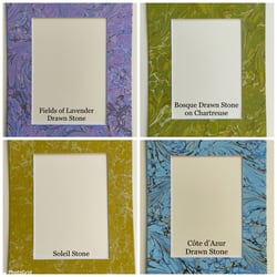 8x10" Mat made with Hand Marbled Paper | Emily Romero Marbled Paper ...