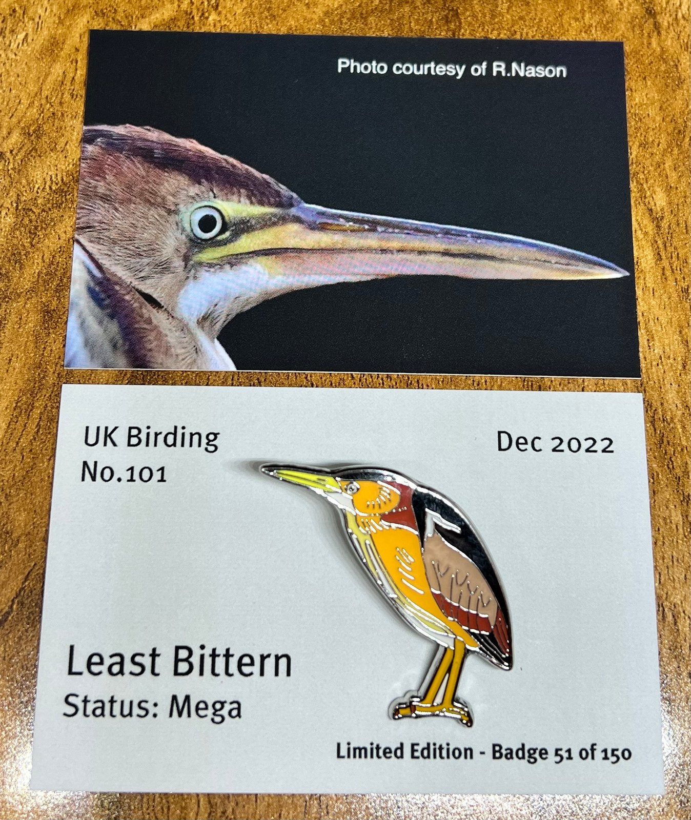 Least Bittern - No.101 - UK Birding Pins - Enamel Pin Badge | UK ...